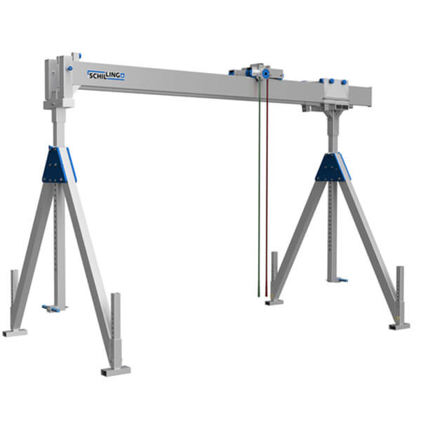 Macara portal fixă bi-grindă 1000kg/1500kg - Mecadon